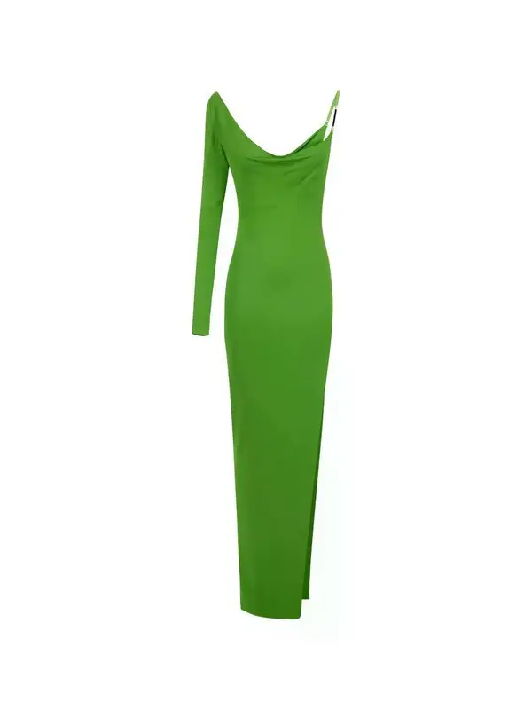 Elisabetta Franchi One-shoulder Maxi Dress - Green