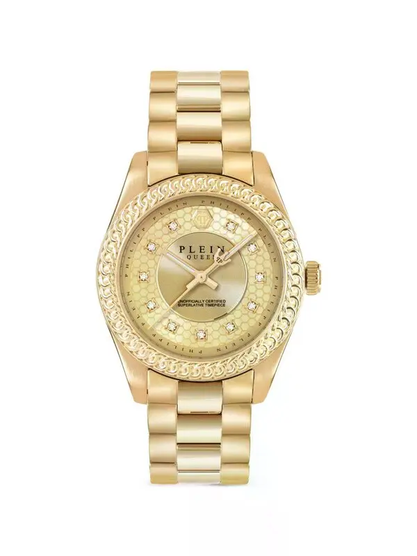 Philipp Plein Queen Supreme 36mm Watch - Gold