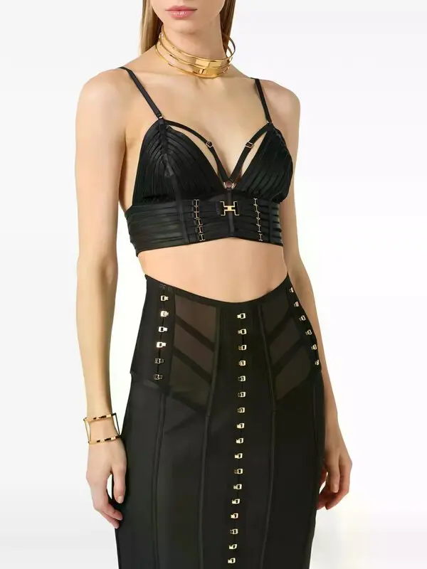 Elisabetta Franchi Tulle Elastic Straps Bra