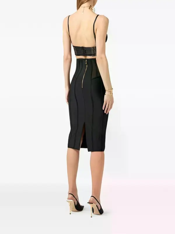 Elisabetta Franchi Tulle Elastic Straps Bra