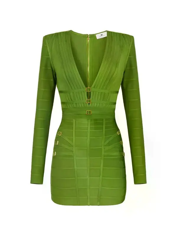 Elisabetta Franchi 3d Knit Mini Dress