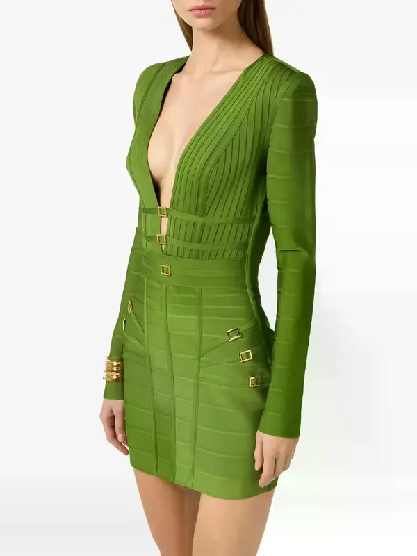 Elisabetta Franchi 3d Knit Mini Dress