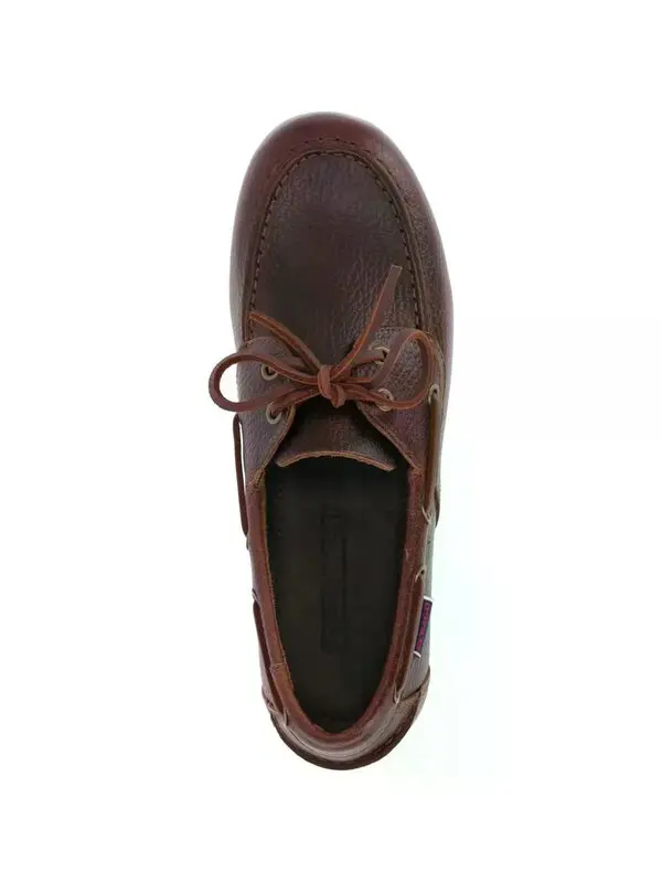 SEBAGO Lace-up Leather Loafers - Brown