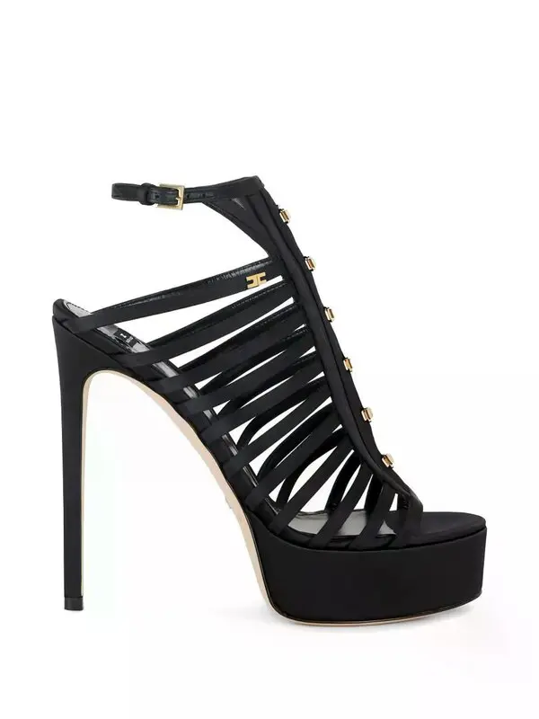 Elisabetta Franchi Ankle Strap Platform Sandals