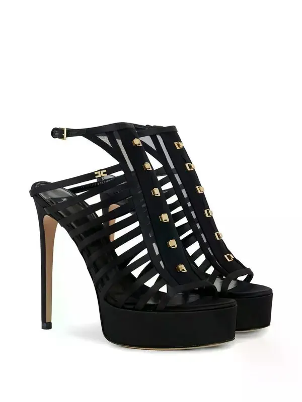 Elisabetta Franchi Ankle Strap Platform Sandals