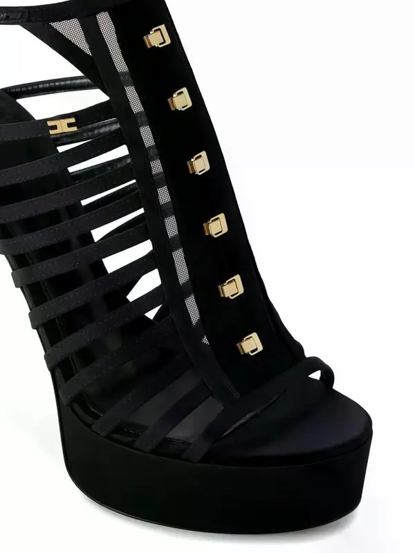 Elisabetta Franchi Ankle Strap Platform Sandals