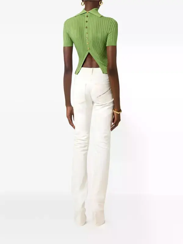 Elisabetta Franchi Open-back Logo-button Sweater