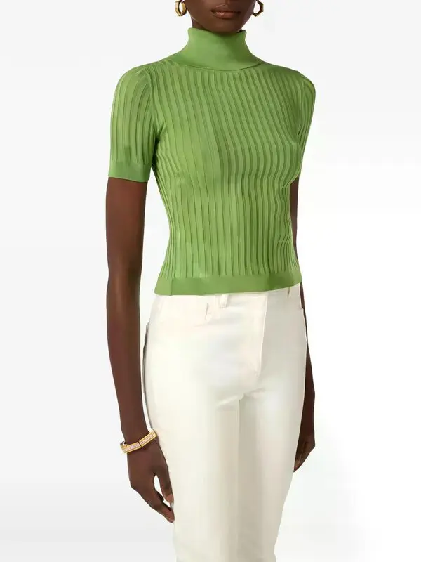 Elisabetta Franchi Open-back Logo-button Sweater