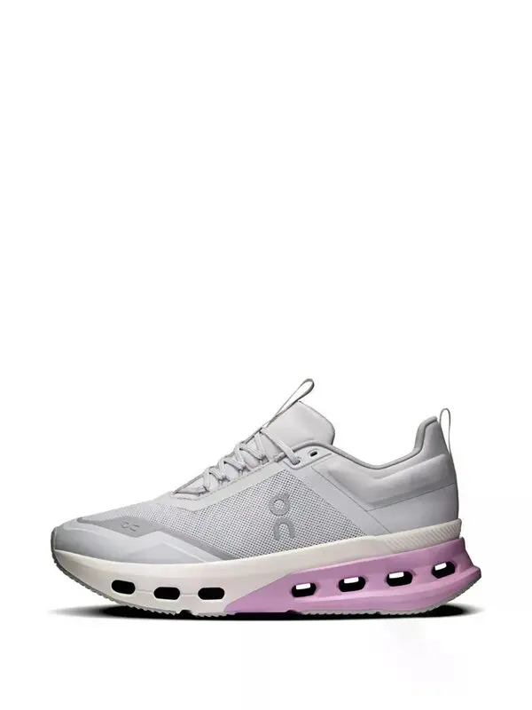 On Cloudnova Logo-print Sneakers - Grey