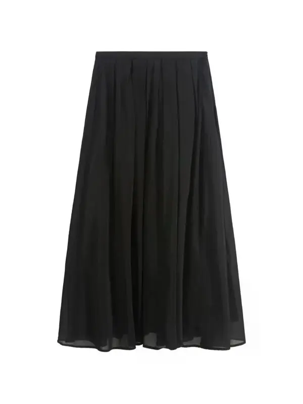 ROBERTO COLLINA Pleated Skirt - Black
