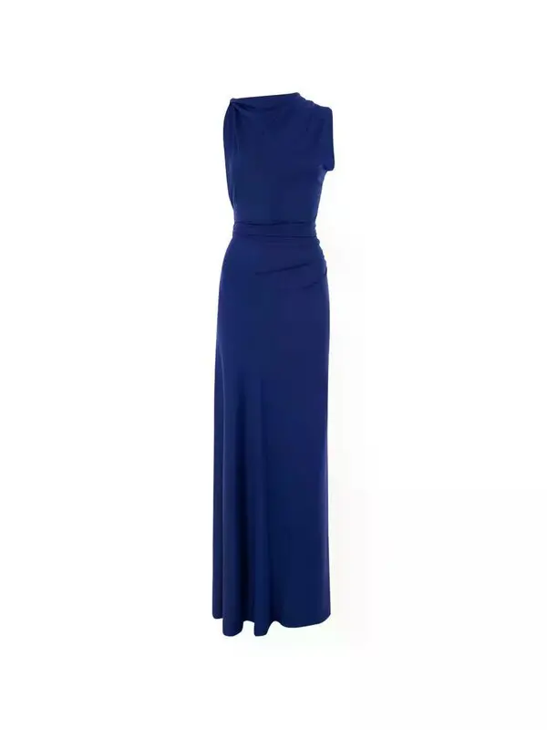Victoria Beckham Sleeveless Draped Maxi Dress
