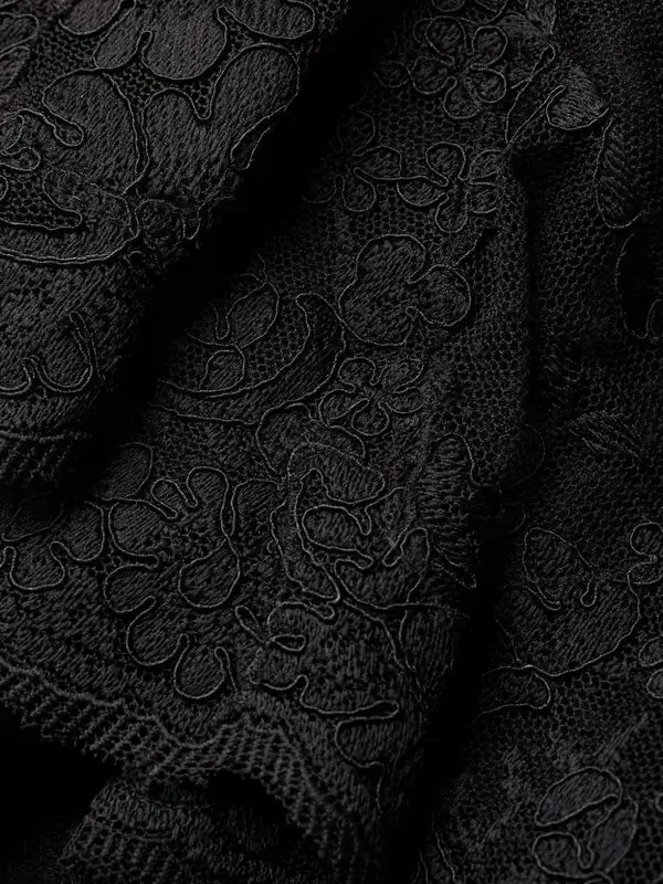 Zimmermann Lace Ruffled Blouse - Black