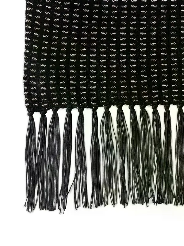 TAIGA TAKAHASHI Pattern Tassel Scarf