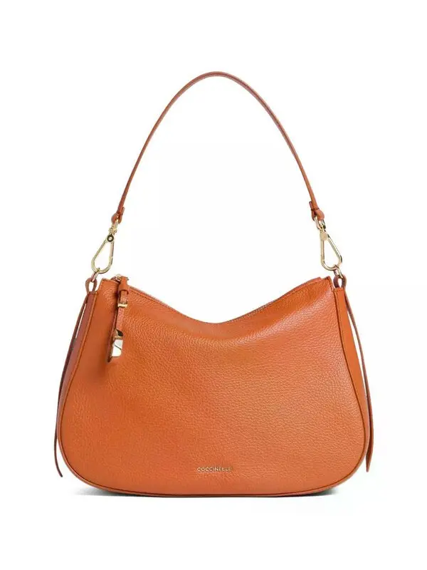 COCCINELLE Nory Small Leather Shoulder Bag - Orange