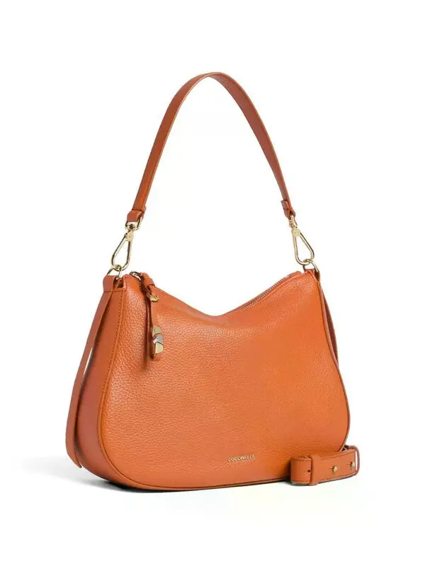 COCCINELLE Nory Small Leather Shoulder Bag - Orange