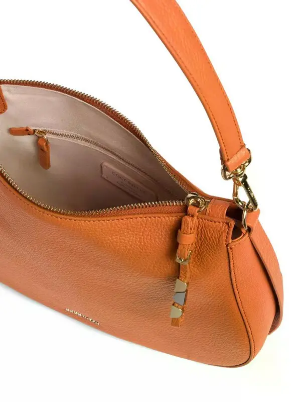 COCCINELLE Nory Small Leather Shoulder Bag - Orange