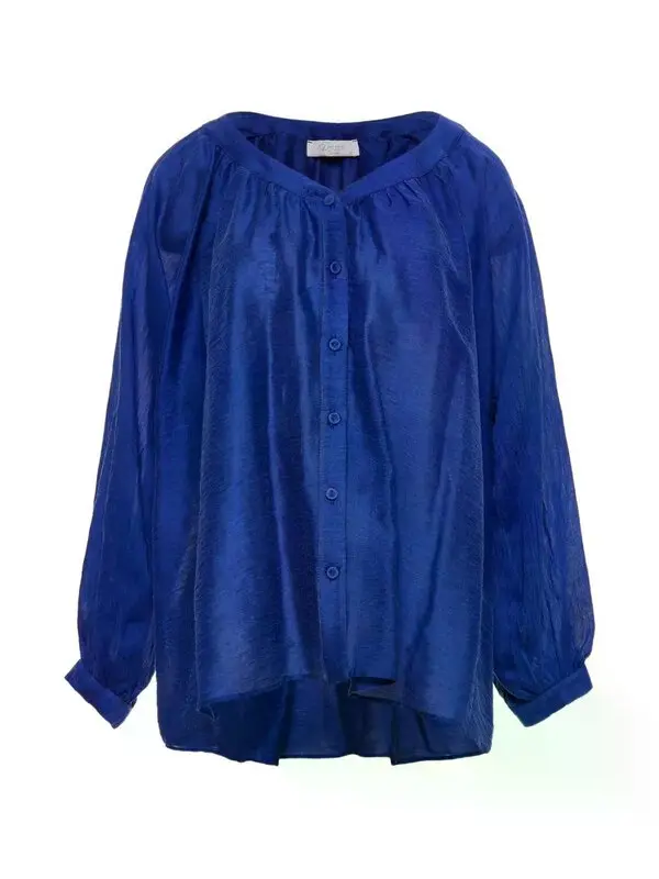Devotion V-neck Balloon-sleeve Blouse