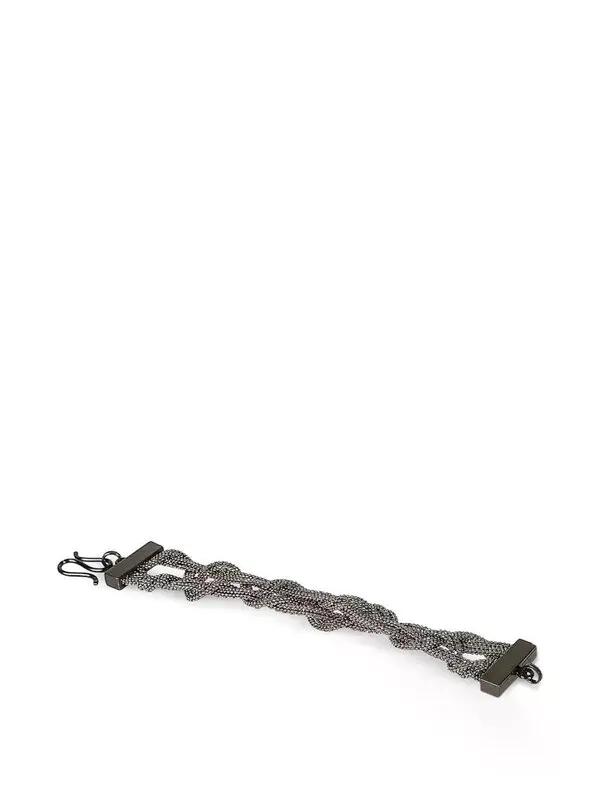 Fabiana Filippi Chain-link Knot Bracelet - Grey