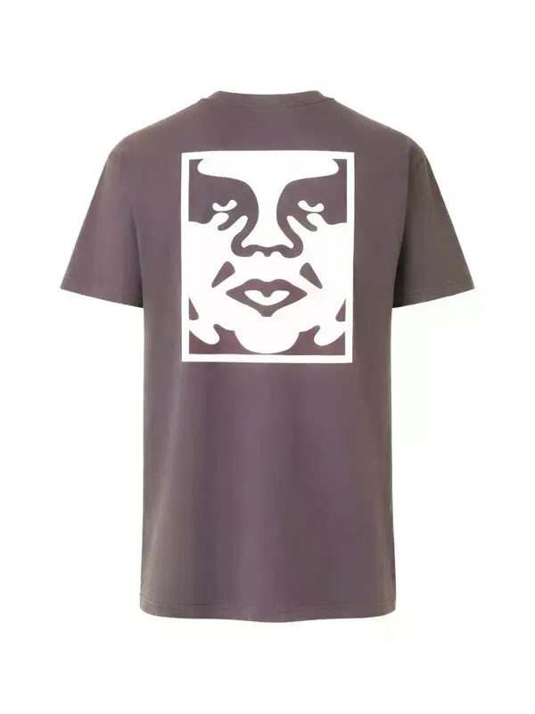 Obey Face-graphic Round-neck T-shirt