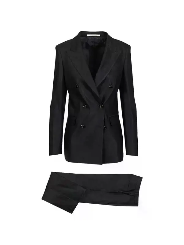 Tagliatore Double-breasted Tailored Suit - Black