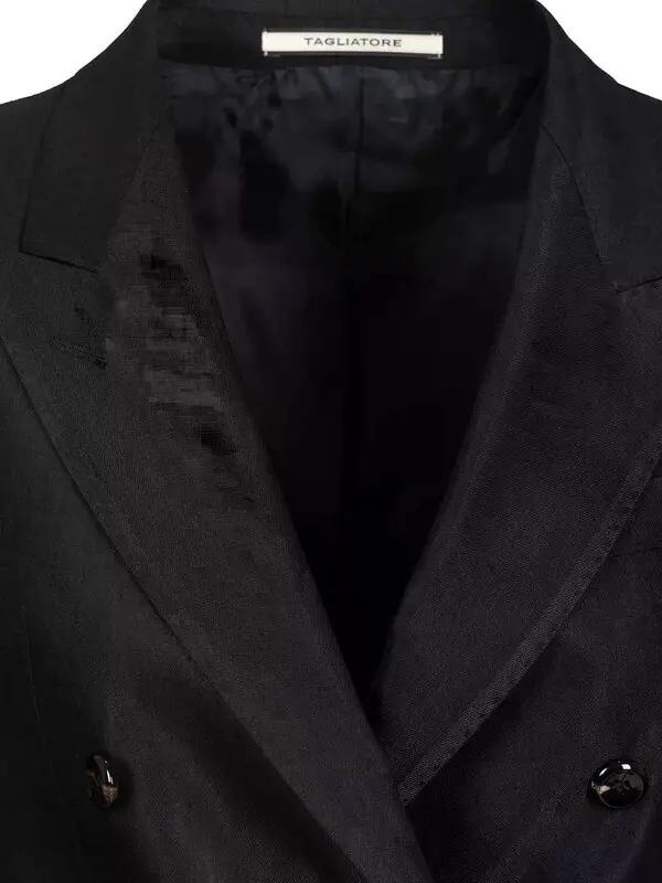 Tagliatore Double-breasted Tailored Suit - Black
