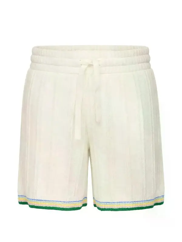 Casablanca Drawstring Stripe Track Shorts