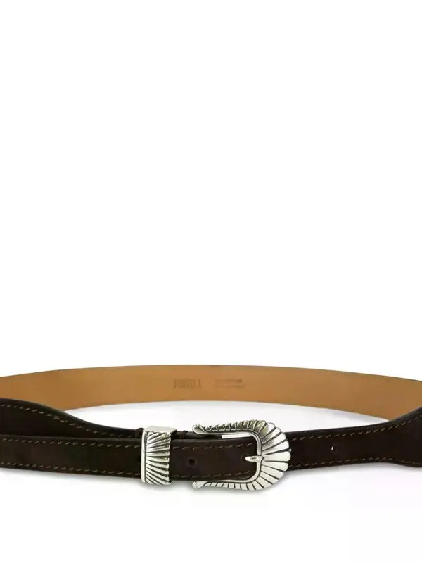 FORTELA Leather Buckle Belt