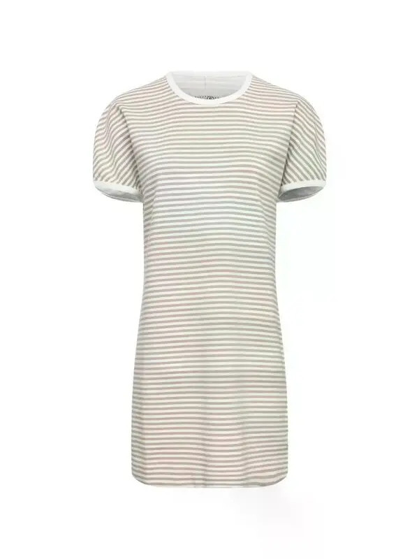 MAISON MARGIELA Striped Mini Dress - Green