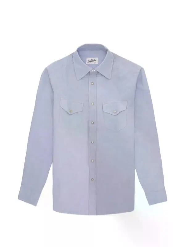 FORTELA Tex Western Cotton Shirt - Blue