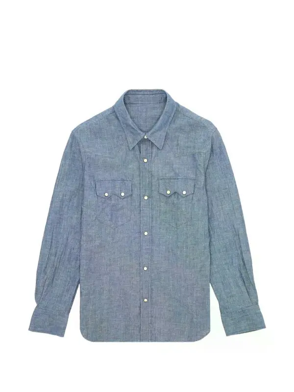 FORTELA Smith Chambray Western Buttoned Shirt
