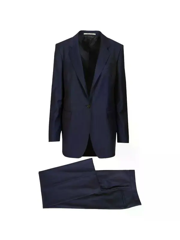 Tagliatore Pinstripe Tailored Jacket - Blue