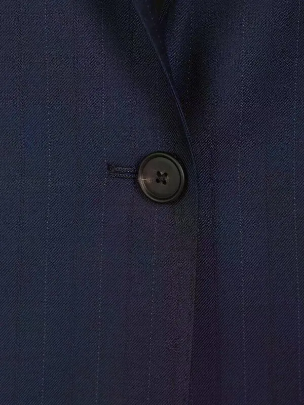 Tagliatore Pinstripe Tailored Jacket - Blue