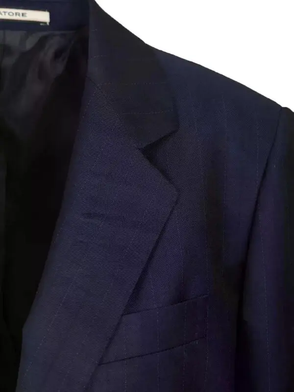 Tagliatore Pinstripe Tailored Jacket - Blue