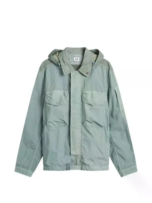C.P. COMPANY Goggle Hooded Jacket - Blue