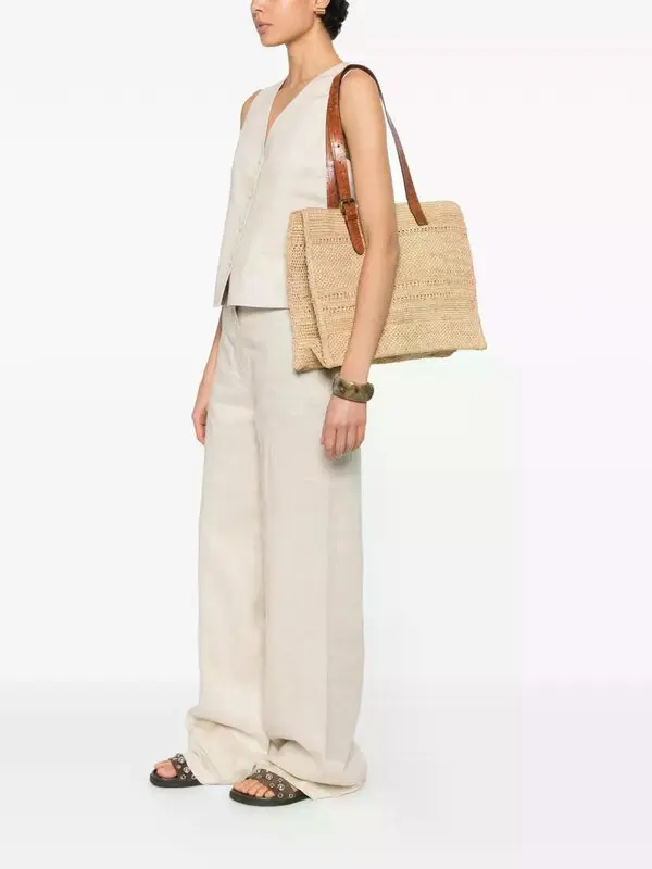 IBELIV Nomade Raffia Tote - Neutrals