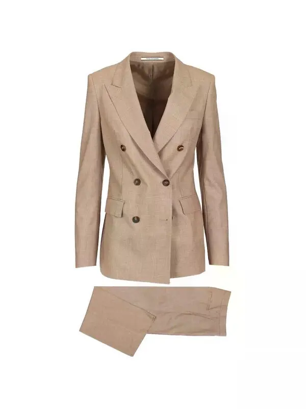 Tagliatore Double-breasted Paris Wool Suit - Neutrals
