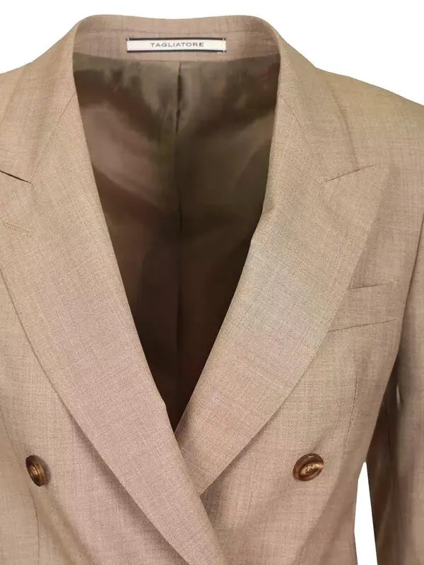 Tagliatore Double-breasted Paris Wool Suit - Neutrals