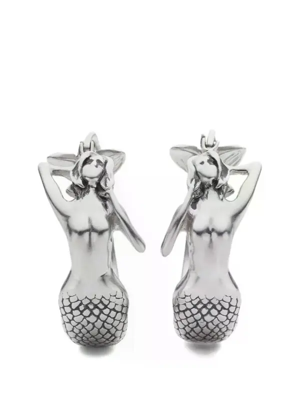 MAISON MARGIELA Mermaid Hoop Earrings - Silver