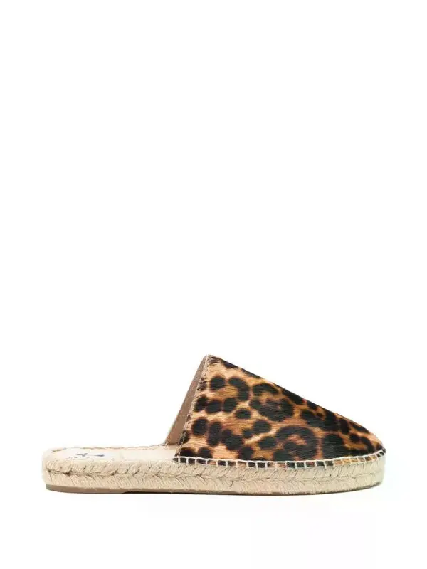 Manebí Leopard-print Mules - Brown