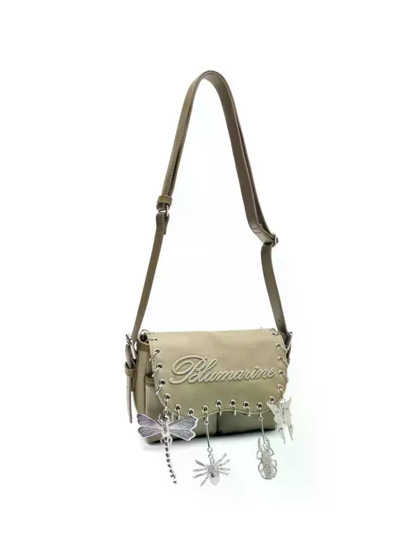 Blumarine Embroidery Charm Shoulder Bag