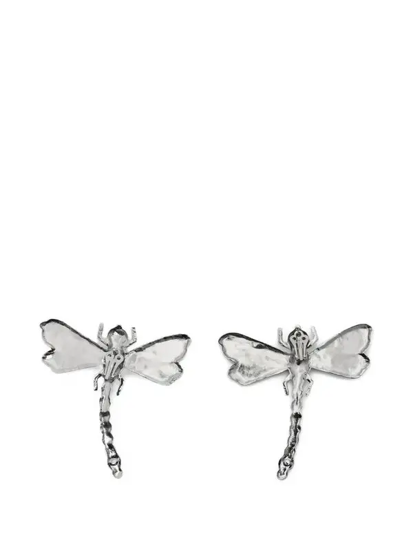 Blumarine Dragonfly Clip-on Earrings - Silver