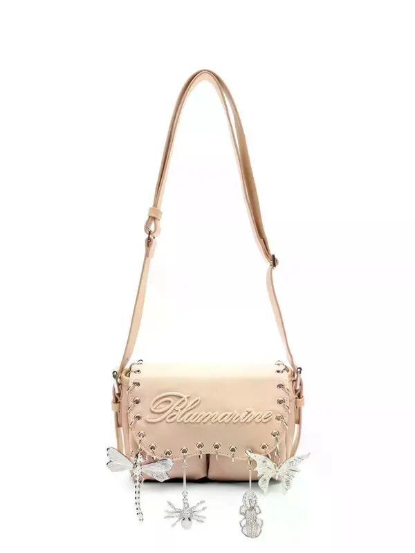Blumarine Embellished Shoulder Bag - Neutrals