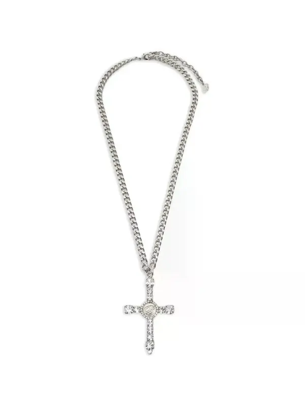 Blumarine Cross Chain Necklace - Silver