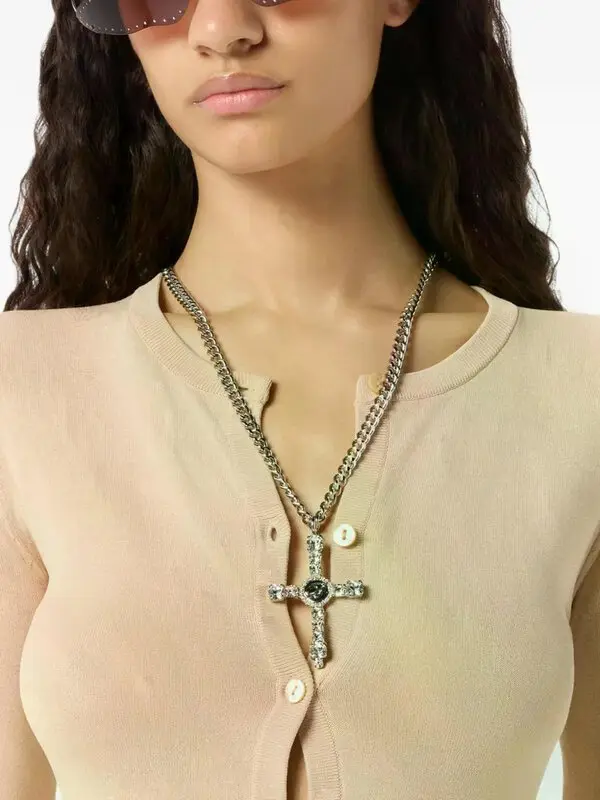 Blumarine Cross Chain Necklace