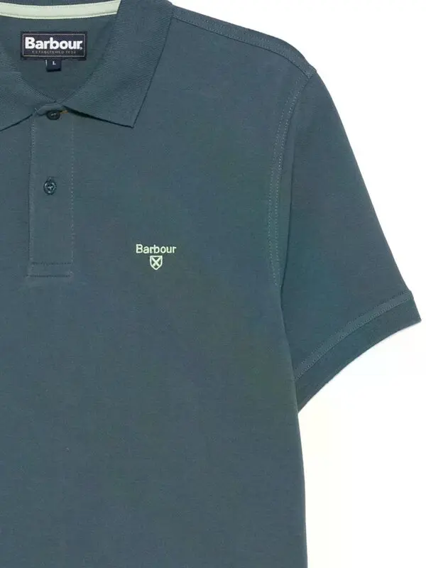 Barbour Logo-embroidered Polo Shirt - Blue