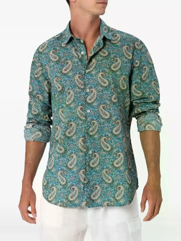 MC2 SAINT BARTH Sikelia Paisley Print Cotton Shirt