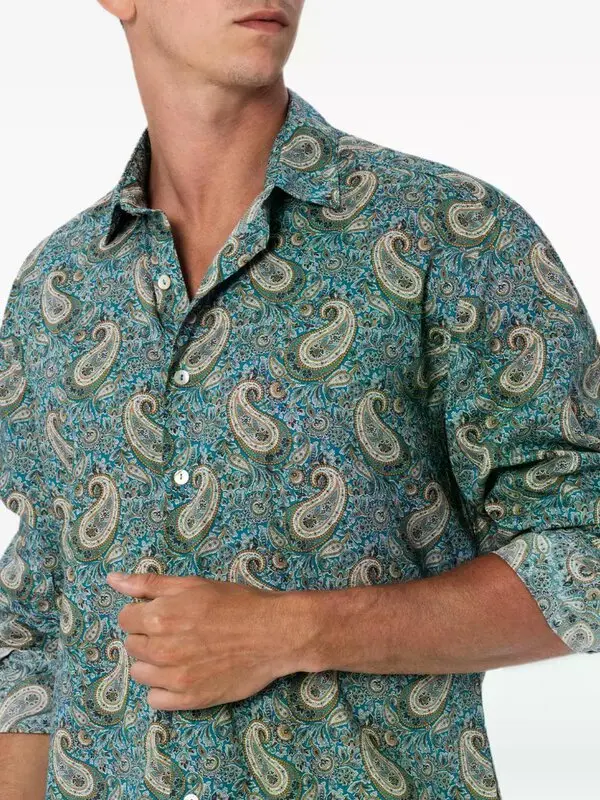 MC2 SAINT BARTH Sikelia Paisley Print Cotton Shirt