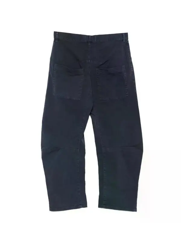 NILI LOTAN Patch-pocket Trousers - Blue