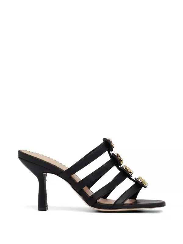 Cinq À Sept Embellished Heeled Sandals - Black