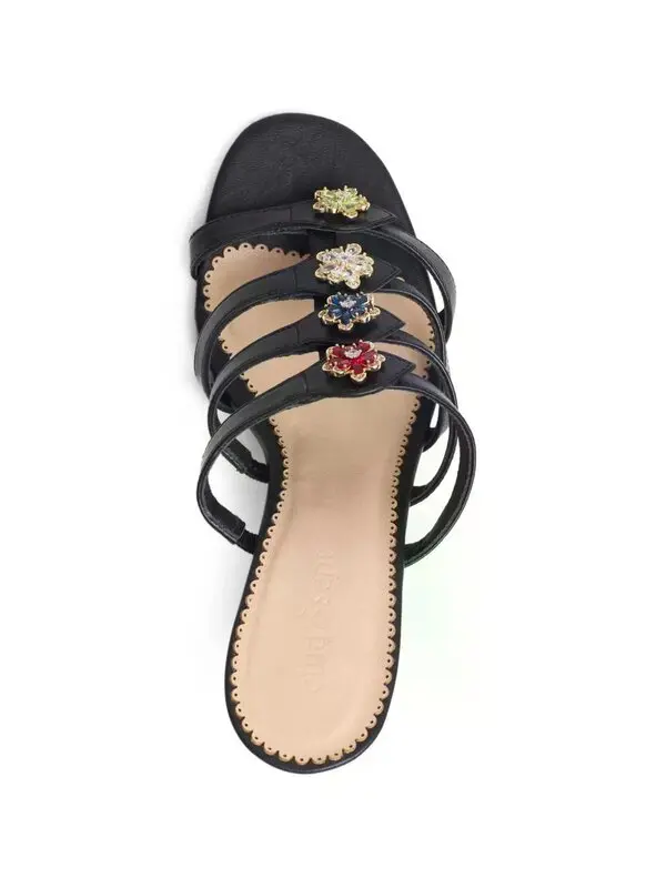 Cinq À Sept Embellished Heeled Sandals - Black